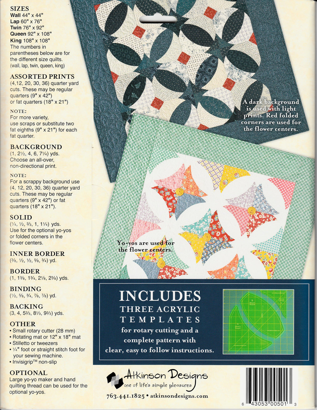 Atkinson Designs Quilt Patterns – Quilting Books Patterns and Notions