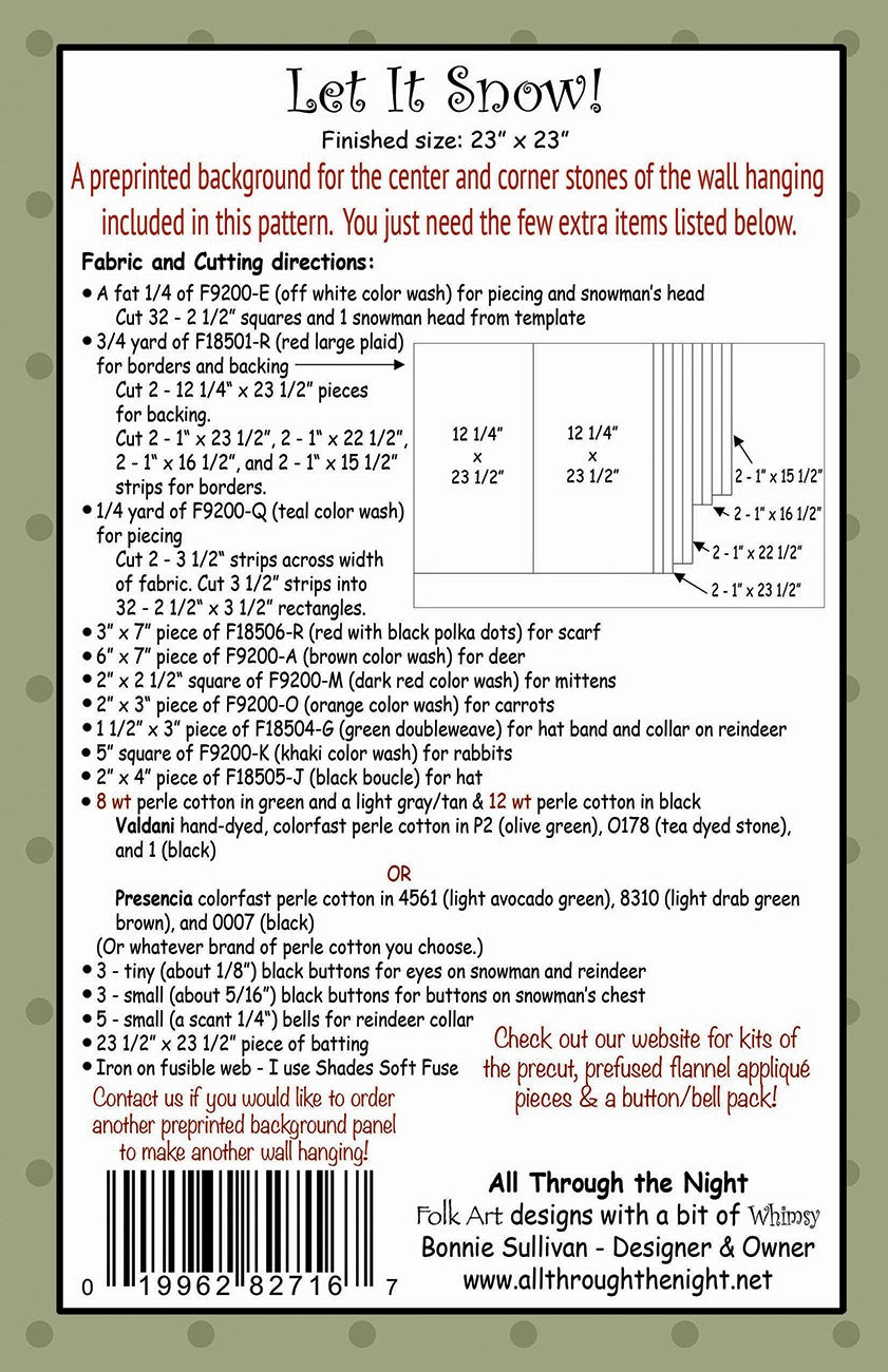 Let It Snow Quilting Patterns – Quilting Books Patterns and Notions