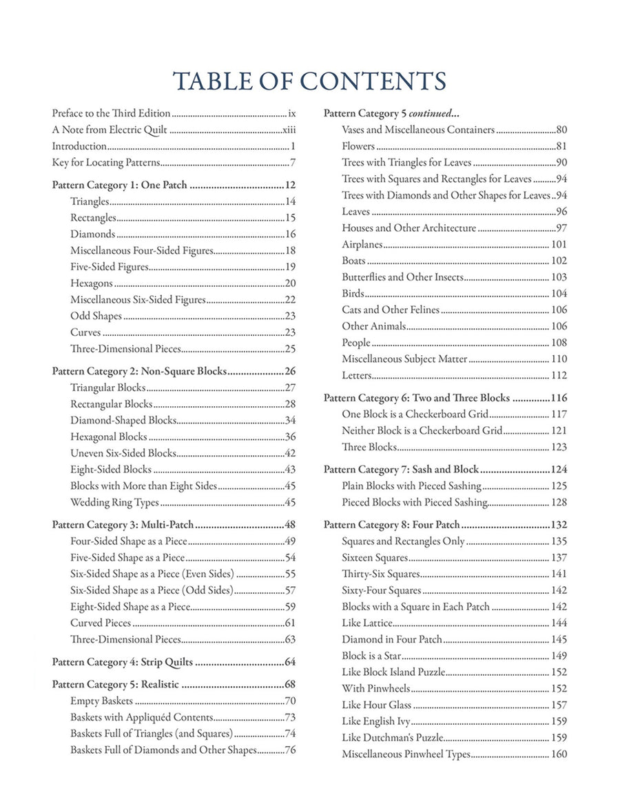 Encyclopedia of Pieced Quilt Patterns Patterns – Quilting Books ...