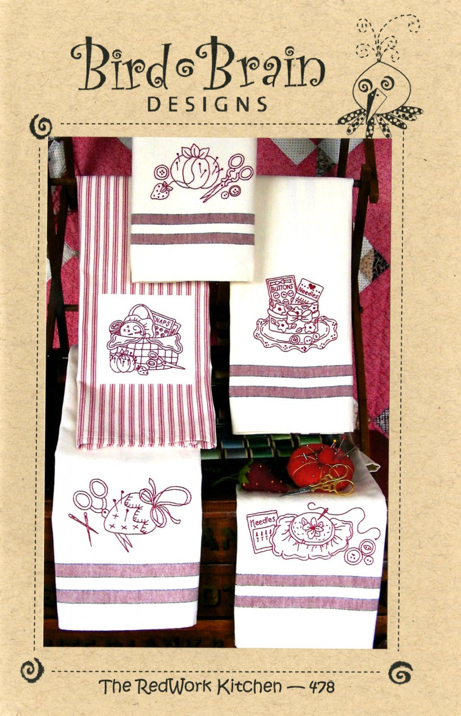 Redwork Kitchen Tea Towels Quilters – Quilting Books Patterns and Notions