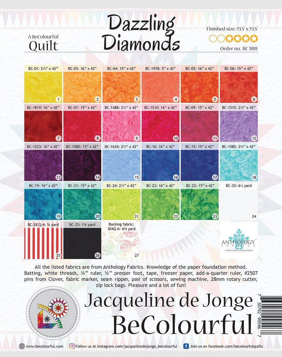 Dazzling Diamonds Quilters Pattern – Quilting Books Patterns and Notions
