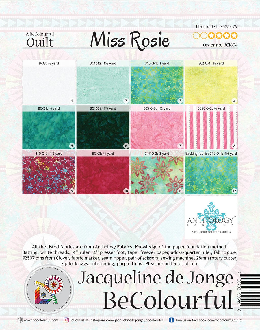 Miss Rosie Quilters Pattern – Quilting Books Patterns and Notions