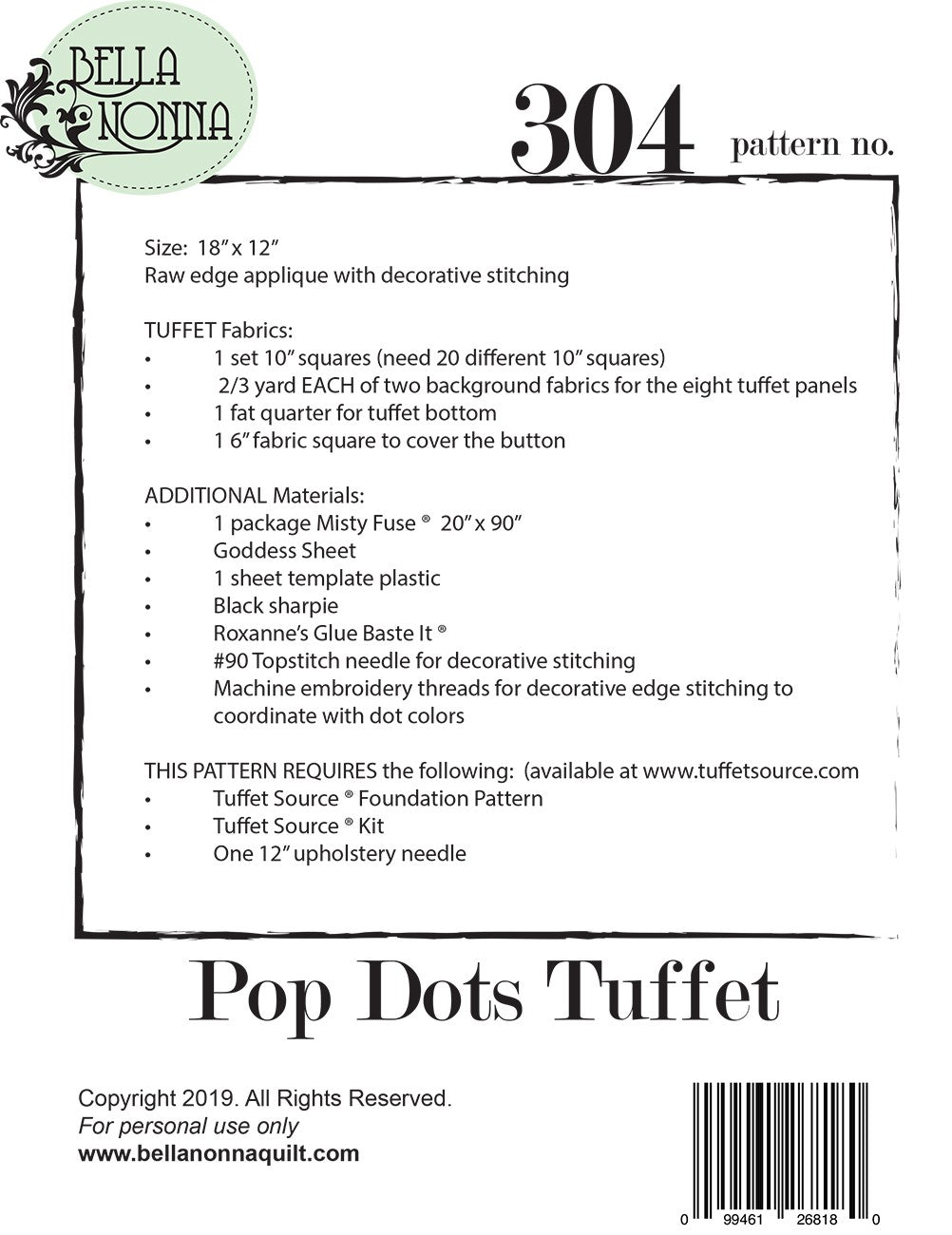 Pop Dots Tuffet Quilting Patterns – Quilting Books Patterns and Notions