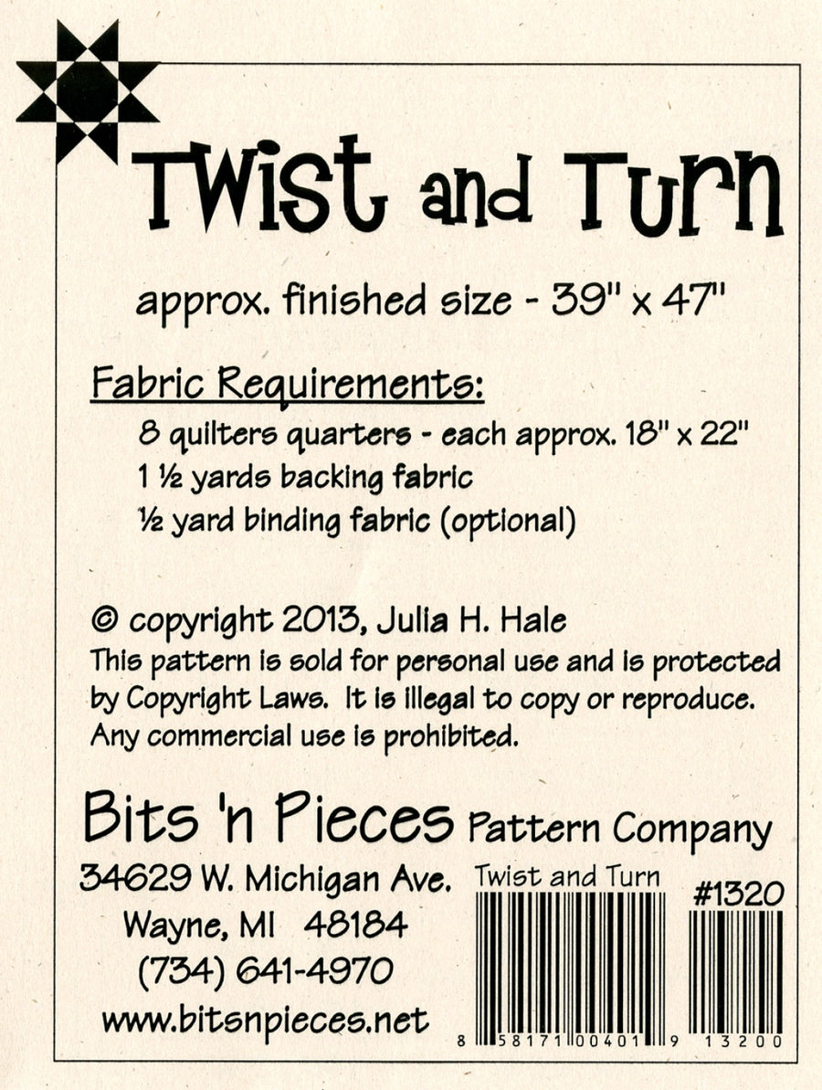 Twist & Turn Patterns – Quilting Books Patterns and Notions