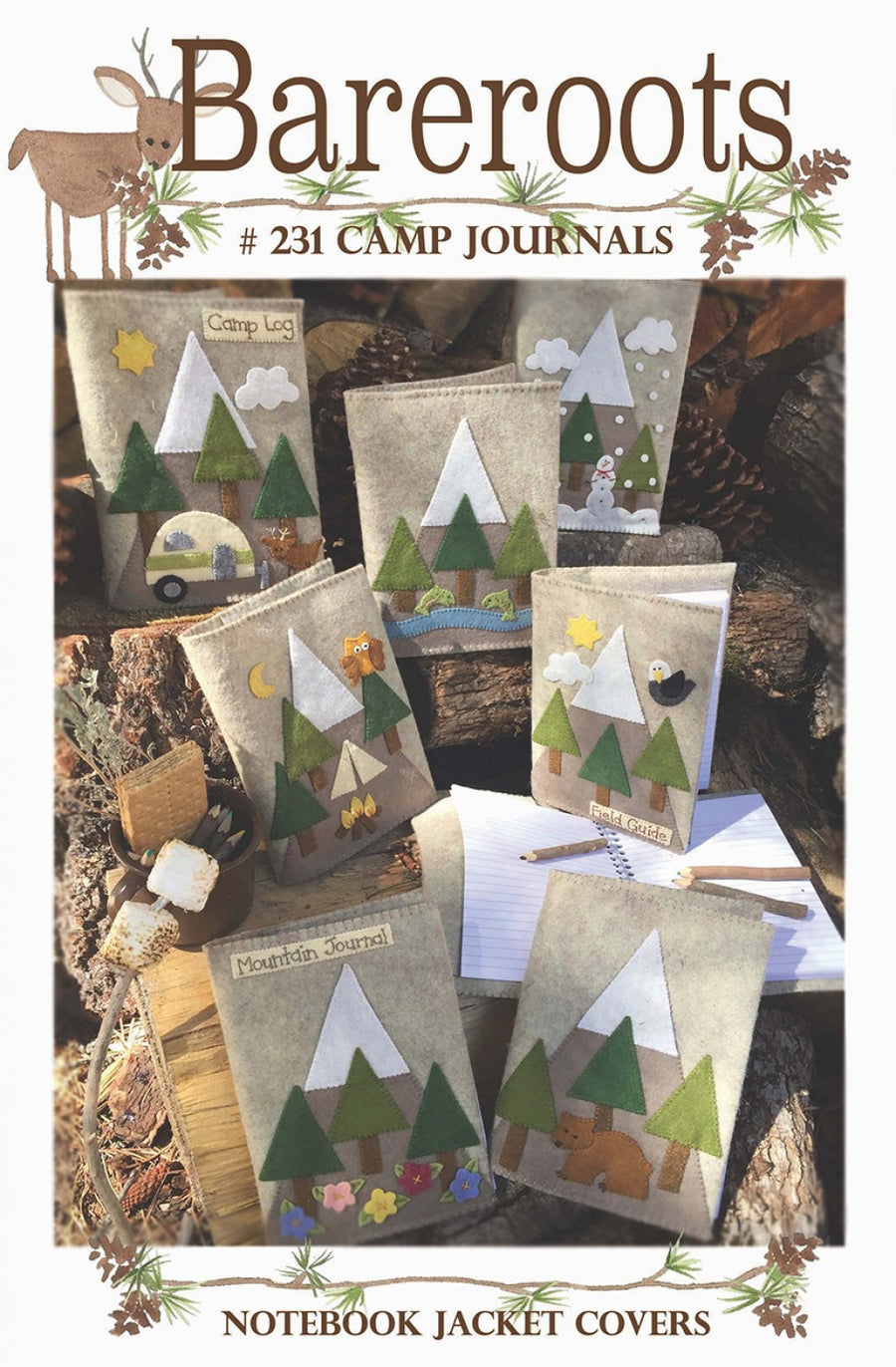 Camp Journal Notebook Jacket Covers Pattern Quilters Pattern – Quilting ...