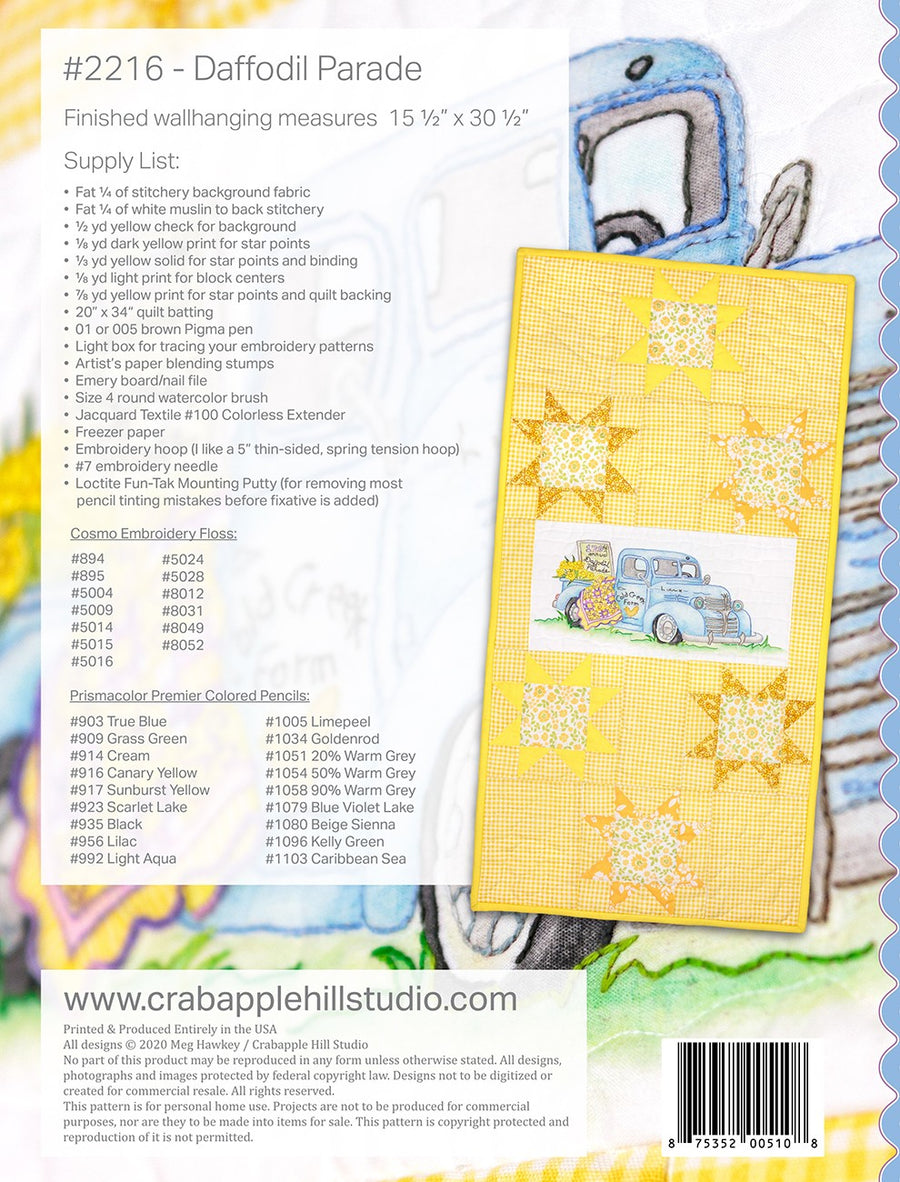 Daffodil Parade Patterns – Quilting Books Patterns and Notions