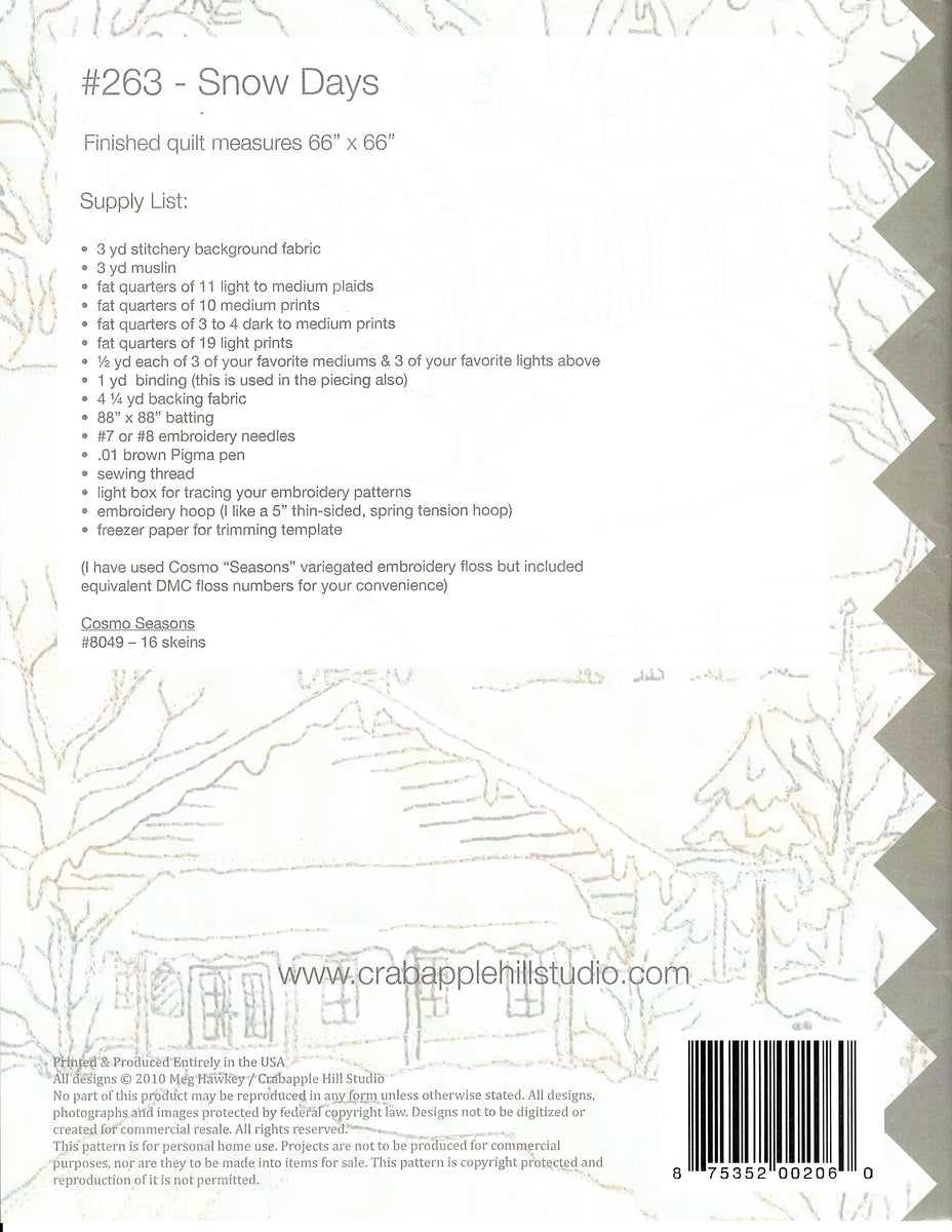 Snow Days Pattern – Quilting Books Patterns and Notions