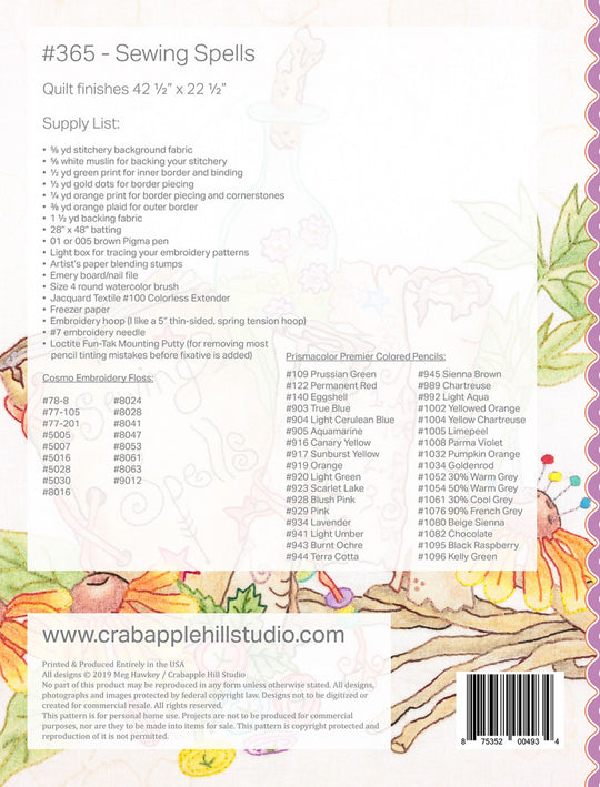 Sewing Spells Pattern – Quilting Books Patterns and Notions