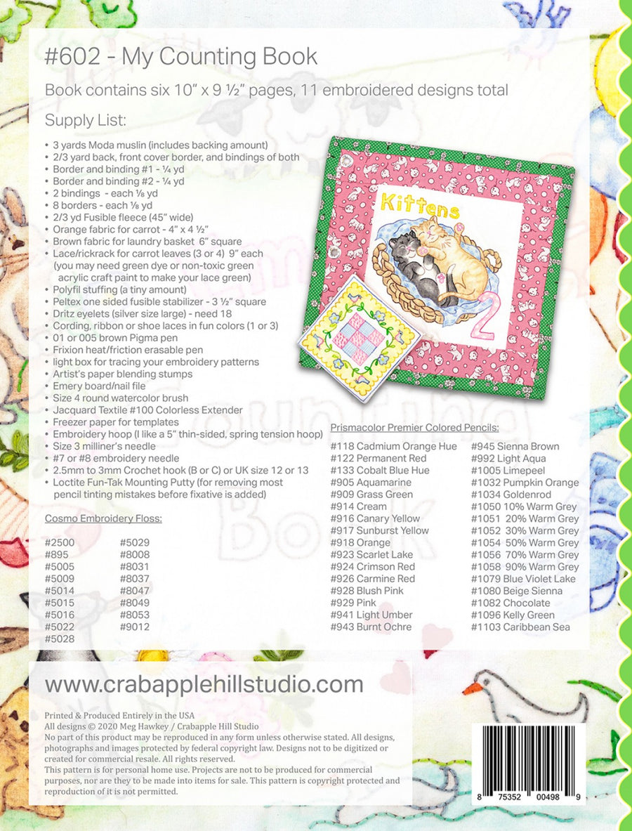 My Counting Book Patterns – Quilting Books Patterns and Notions