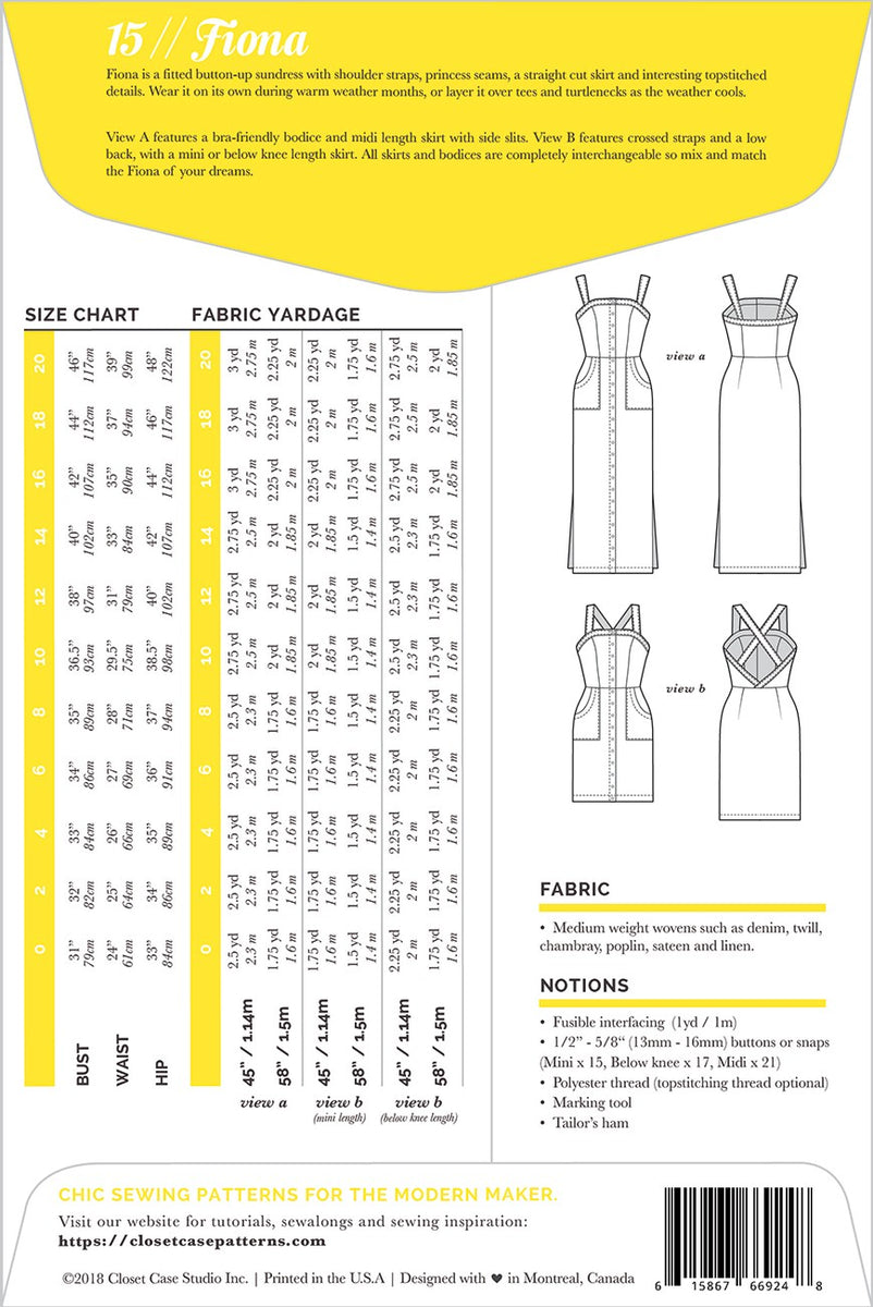 Fiona Sundress Quilters Pattern – Quilting Books Patterns and Notions