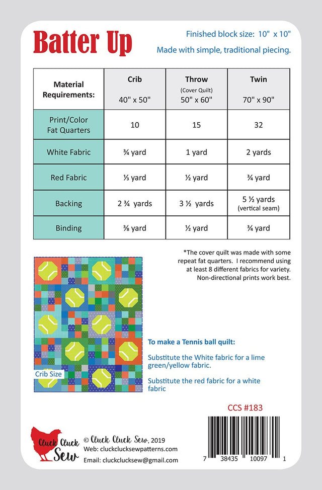 Batter Up Quilting Patterns – Quilting Books Patterns and Notions