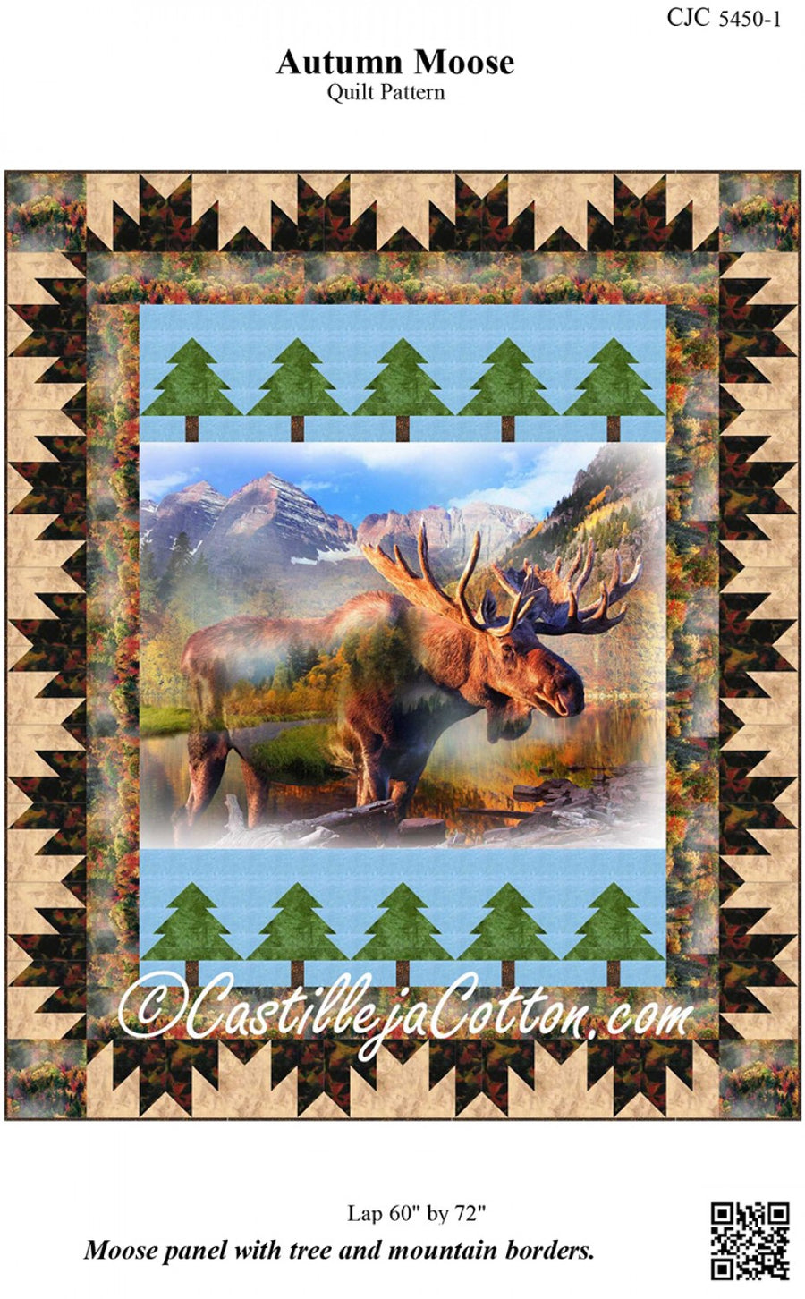 Autumn Moose Pattern Pattern – Quilting Books Patterns and Notions