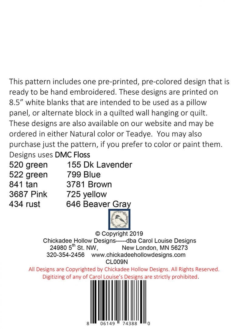 Chickadee Hollow Designs – Quilting Books Patterns and Notions