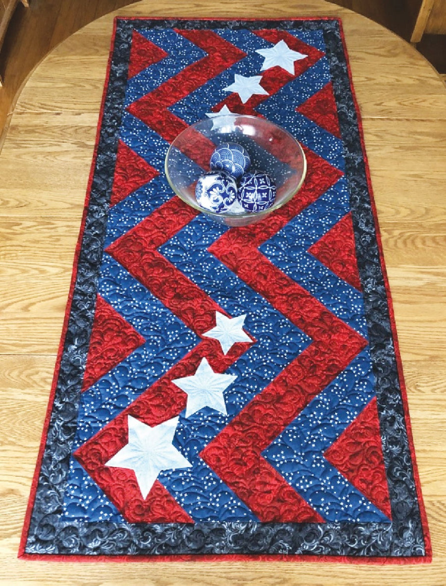 Stars and Stripes Table Runner Quilting Patterns – Quilting Books ...