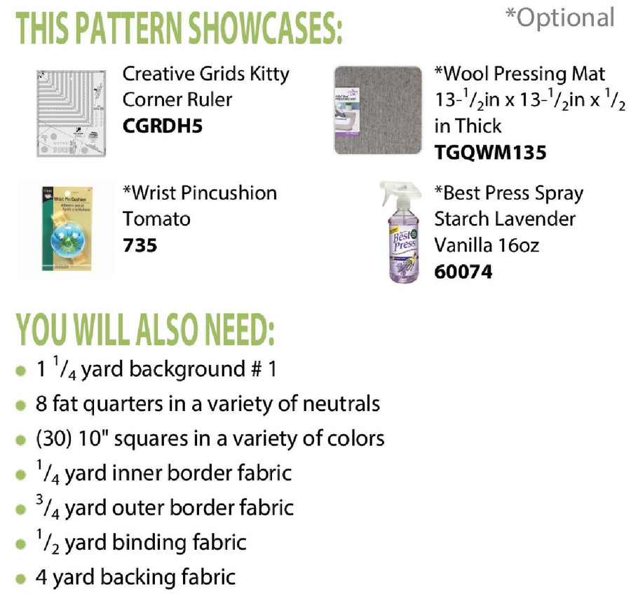 Kitty Cornered Chain Pattern – Quilting Books Patterns and Notions