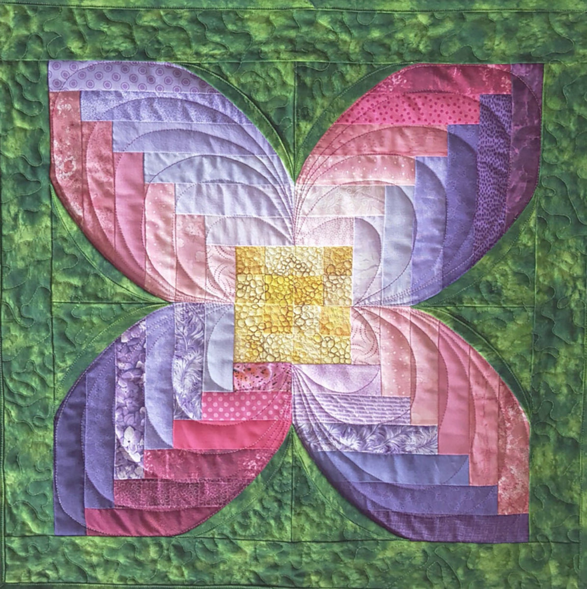 Cabin Flower Table Topper Quilting Patterns – Quilting Books Patterns ...