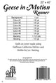 Geese In Motion Runner Quilting Patterns – Quilting Books Patterns and ...