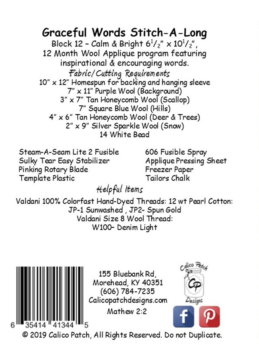 Graceful Words 12: Calm and Bright Patterns – Quilting Books Patterns ...