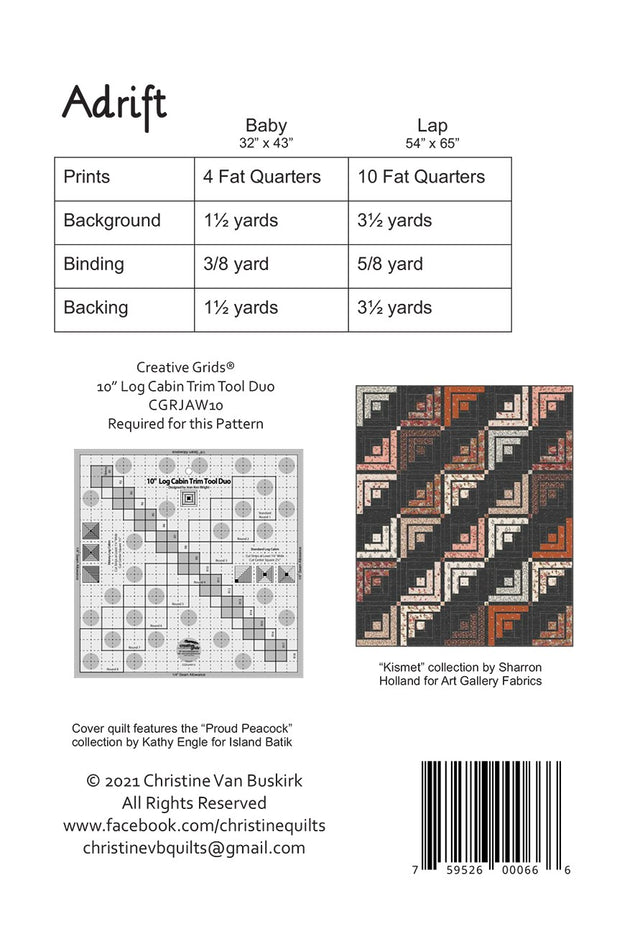 Adrift Patterns – Quilting Books Patterns and Notions