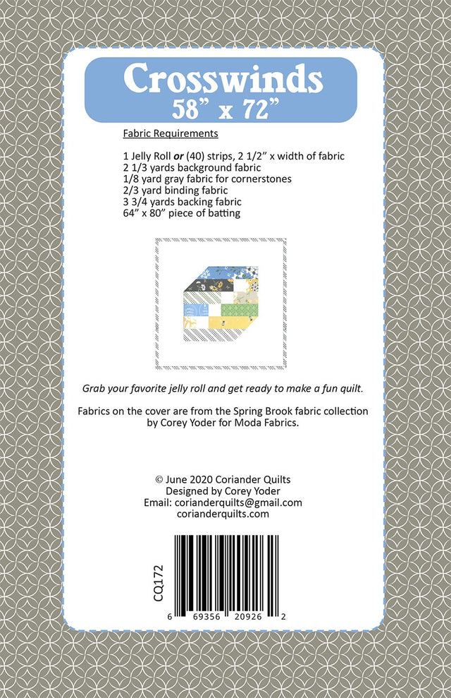 Crosswinds Pattern – Quilting Books Patterns and Notions