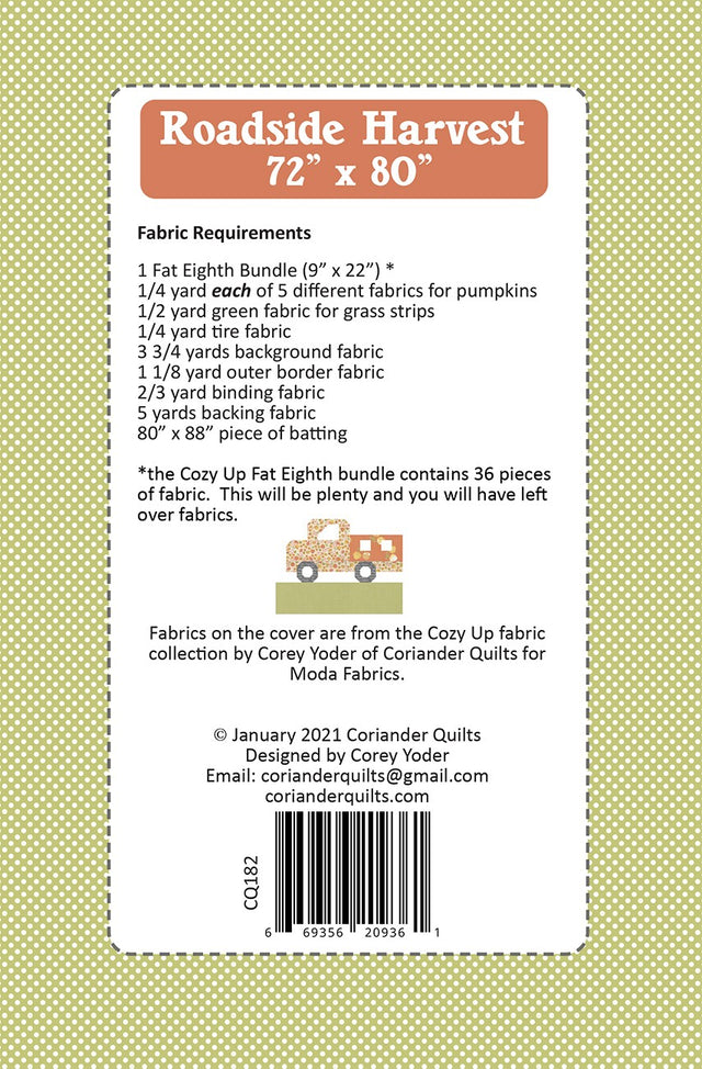 Roadside Harvest Patterns – Quilting Books Patterns and Notions