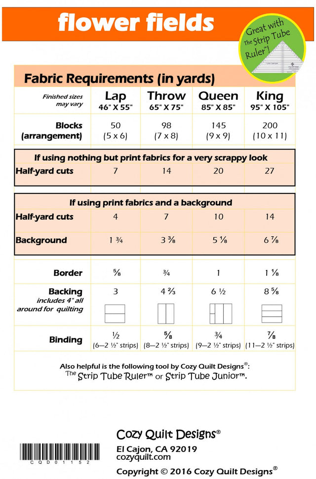 Flower Fields Patterns – Quilting Books Patterns and Notions