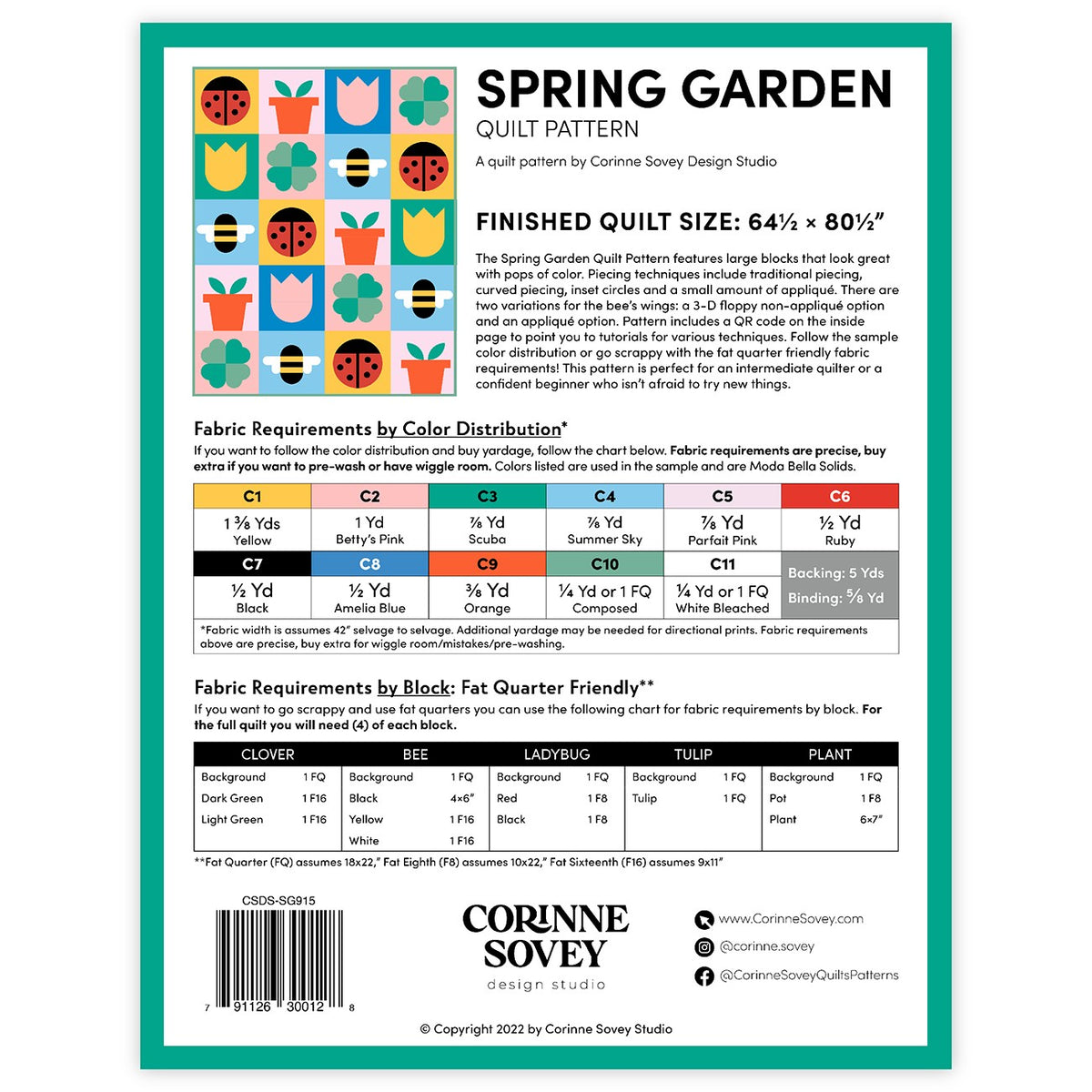 Spring Garden Quilt Pattern – Quilting Books Patterns and Notions