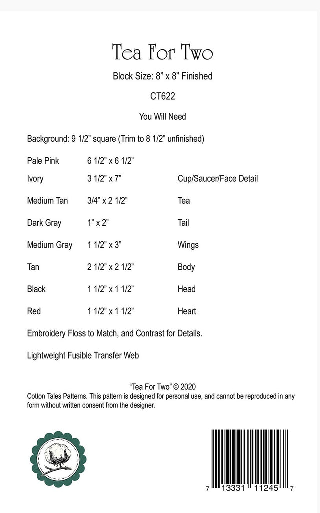 Tea For Two Quilting Patterns – Quilting Books Patterns and Notions