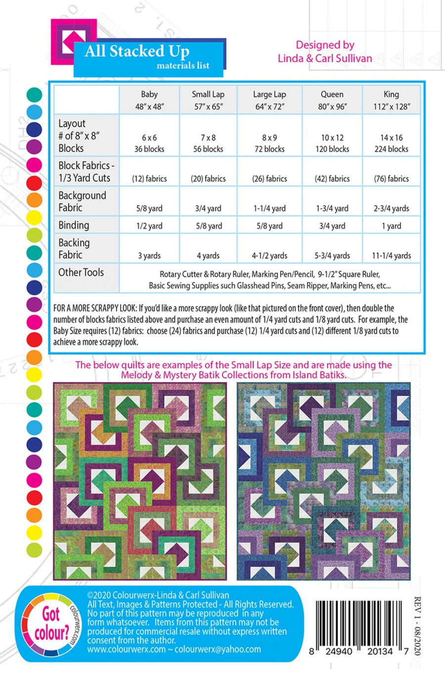 All Stacked Up Pattern – Quilting Books Patterns and Notions