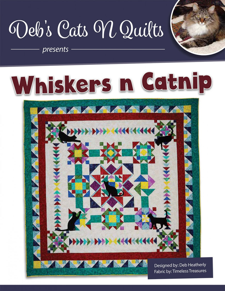 Whiskers N Catnip Block Of The Month Quilters Pattern – Quilting Books ...