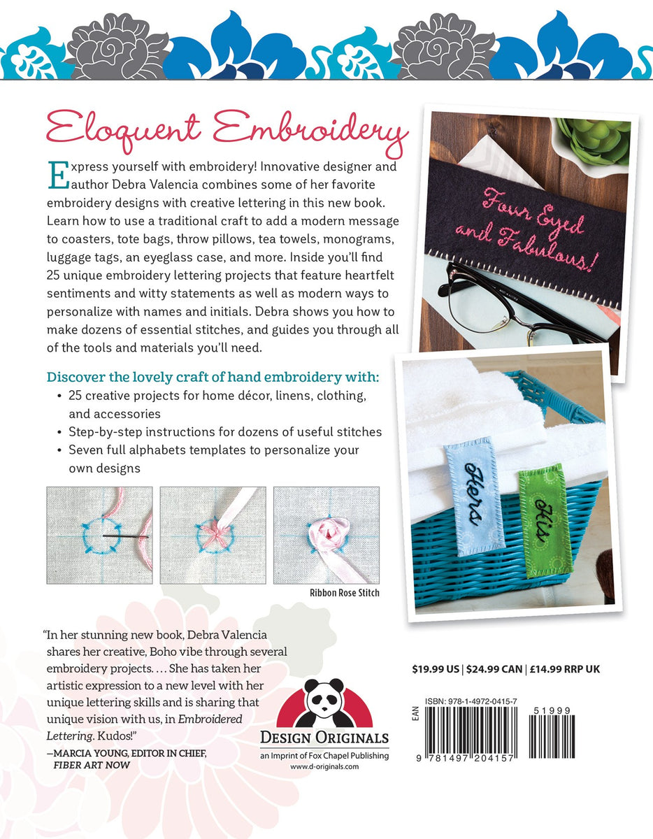 Embroidered Lettering Quilting Patterns – Quilting Books Patterns and ...