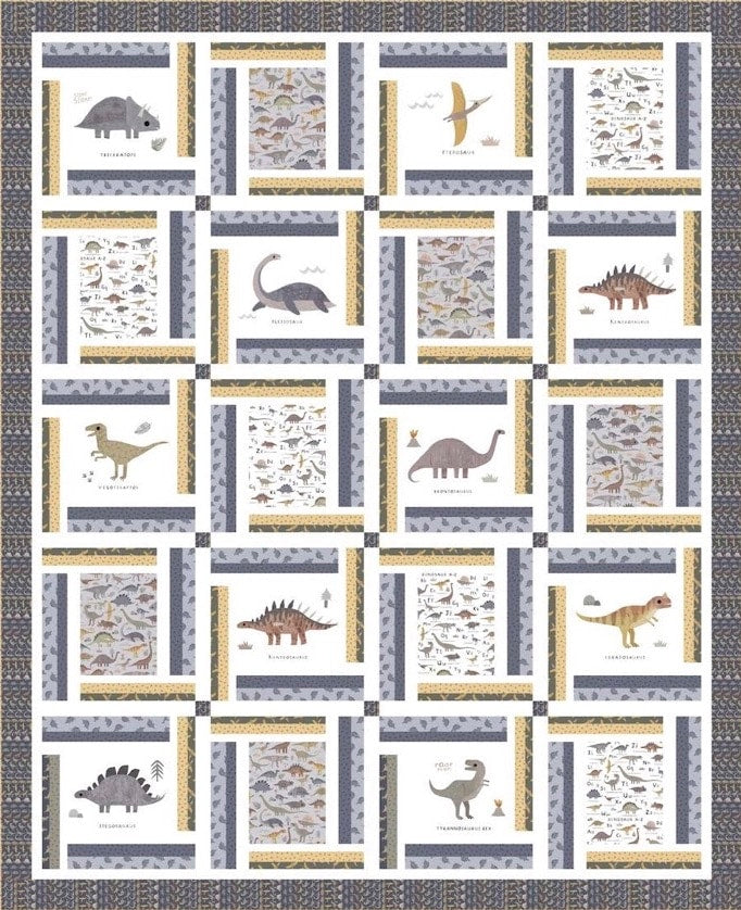 Dino Spin Downloadable Pattern – Quilting Books Patterns and Notions