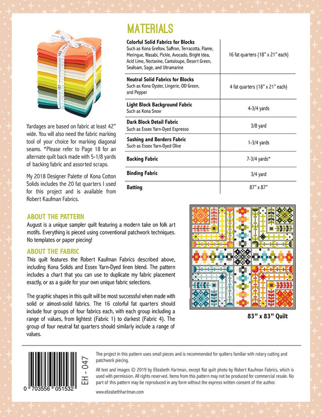 August Quilting Patterns – Quilting Books Patterns and Notions