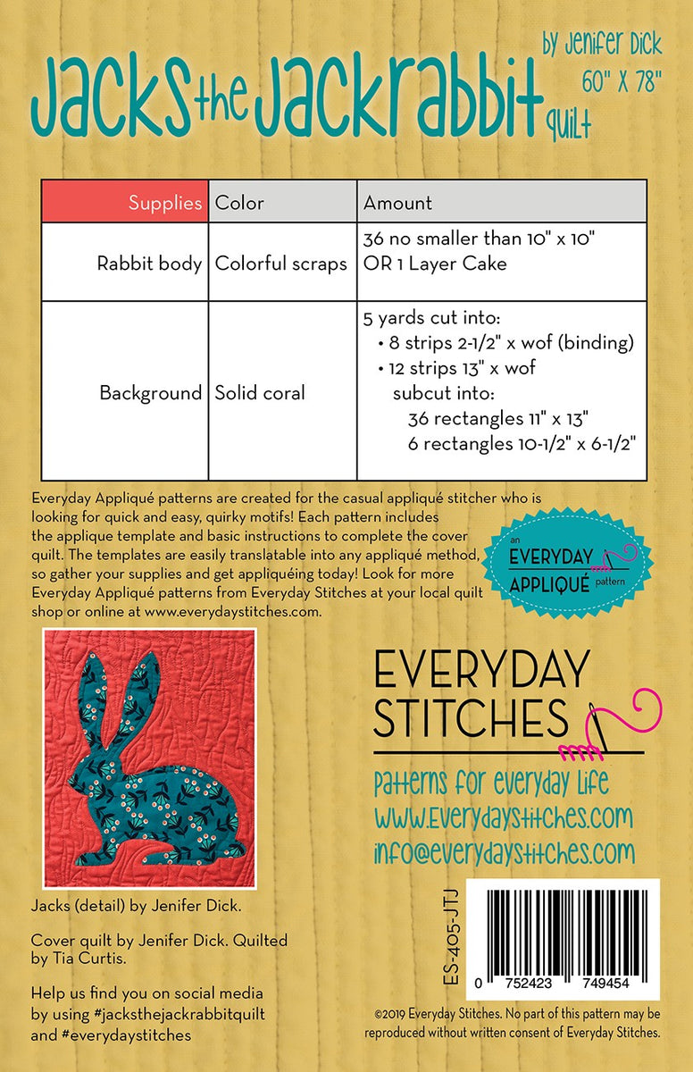 Jacks the Jackrabbit Quilting Patterns – Quilting Books Patterns and ...