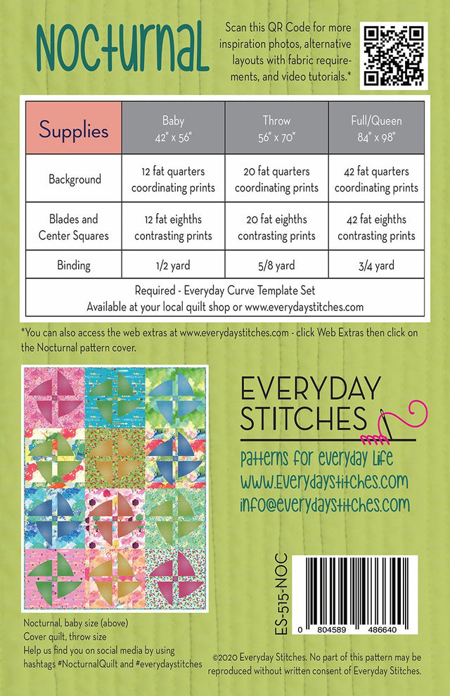 Nocturnal Quilt Pattern Patterns – Quilting Books Patterns and Notions