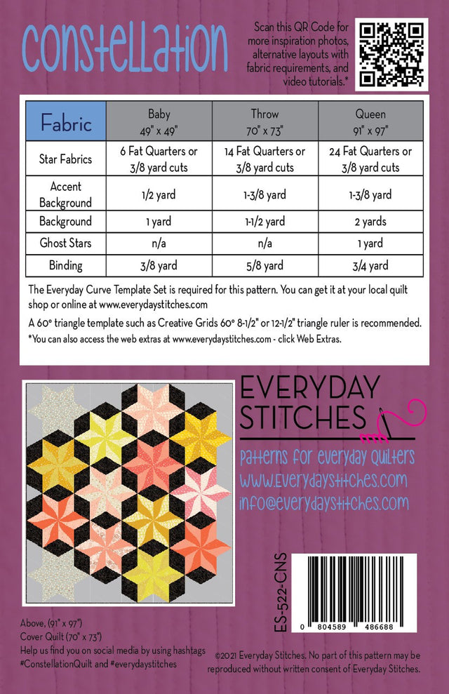 Constellation Quilt Pattern Patterns – Quilting Books Patterns and Notions