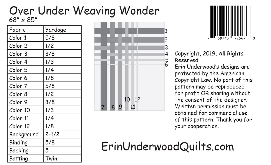 Over Under Weaving Wonder Quilting Patterns – Quilting Books Patterns ...