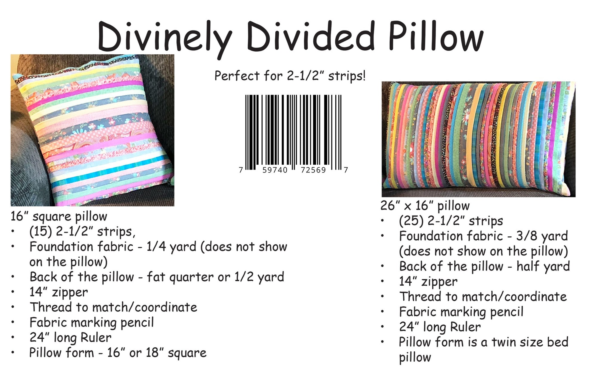 Divinely Divided Pillow Quilting Patterns – Quilting Books Patterns and ...