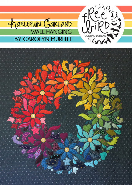 Harlequin Garland Quilt Pattern or Templates Pattern – Quilting Books ...