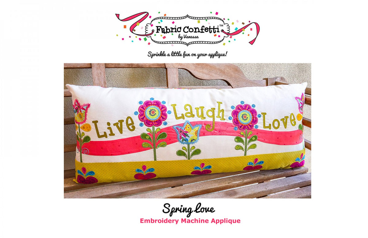 Spring Love Bench Pillow Quilters Pattern – Quilting Books Patterns and ...