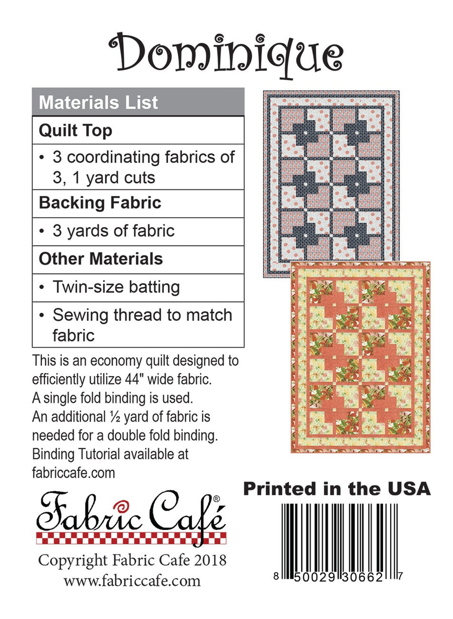 Dominique Quilt Pattern – Quilting Books Patterns and Notions