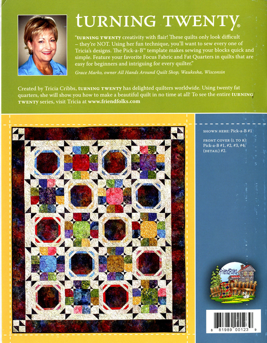 Turning Twenty Pick-a-B Pattern – Quilting Books Patterns and Notions