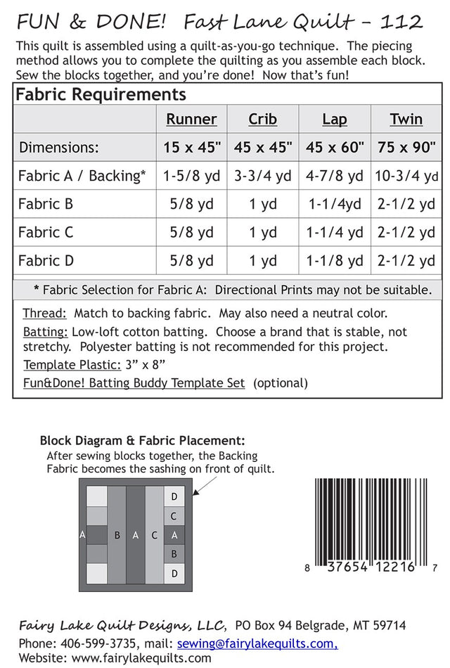 Fun & Done - Fast Lane Quilting Quilting Patterns – Quilting Books ...