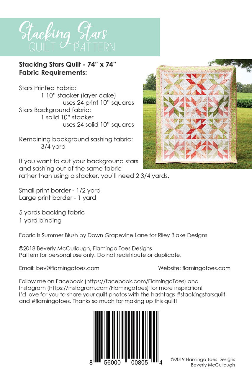 Stacking Stars Quilt Pattern Quilting Patterns – Quilting Books ...