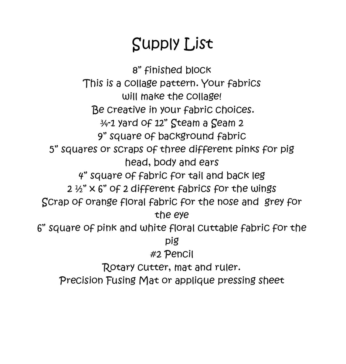 Whatevers! #26 Flying Pig Collage Patterns – Quilting Books Patterns ...