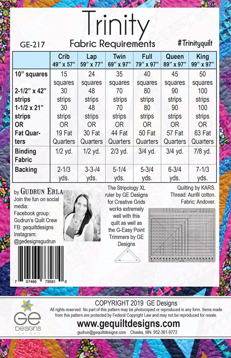 Trinity Quilting Patterns – Quilting Books Patterns and Notions