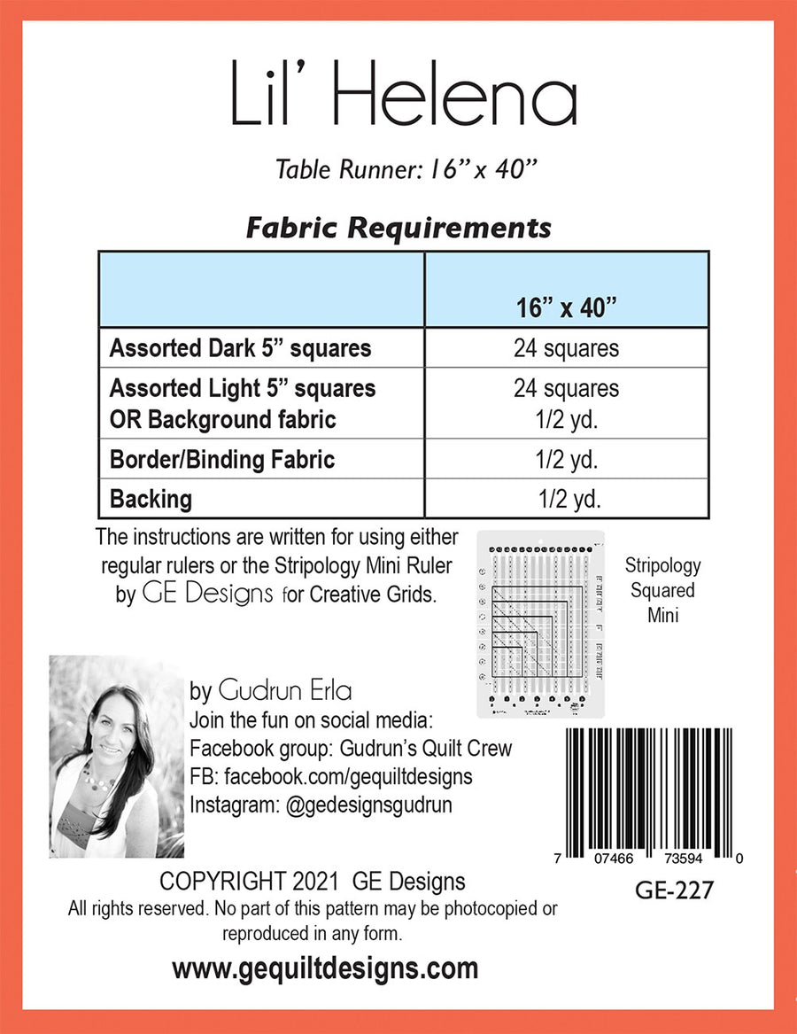 Lil Helena pattern Patterns – Quilting Books Patterns and Notions