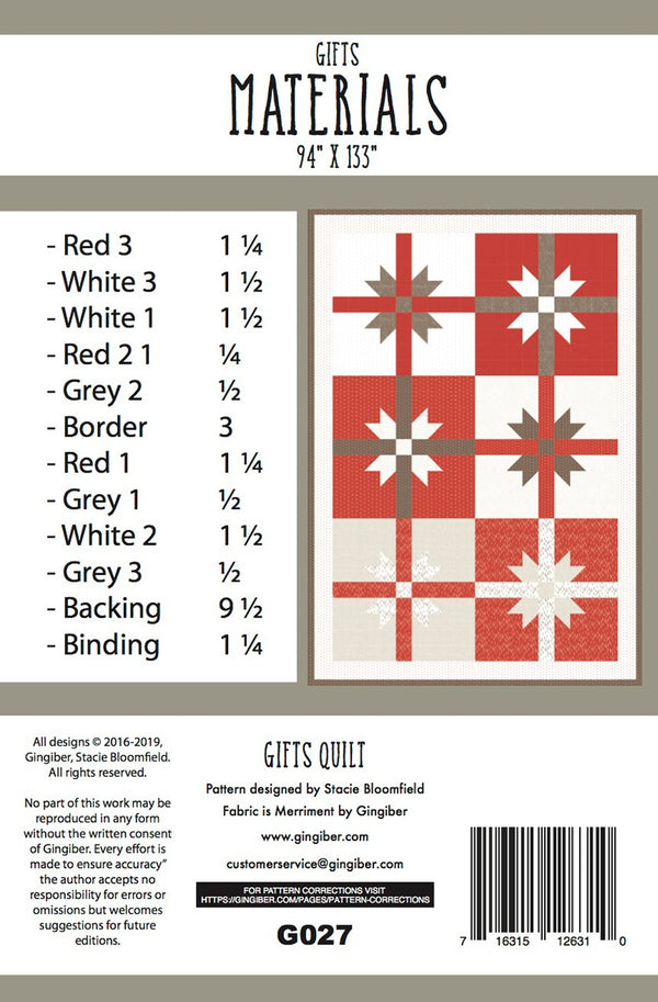 Gingiber Quilt Patterns – Quilting Books Patterns and Notions