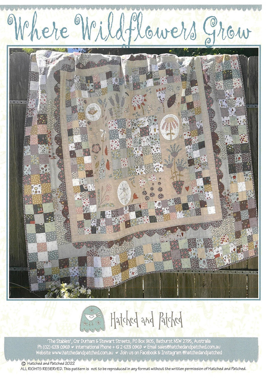 Where Wildflowers Grow Quilt Pattern – Quilting Books Patterns and Notions