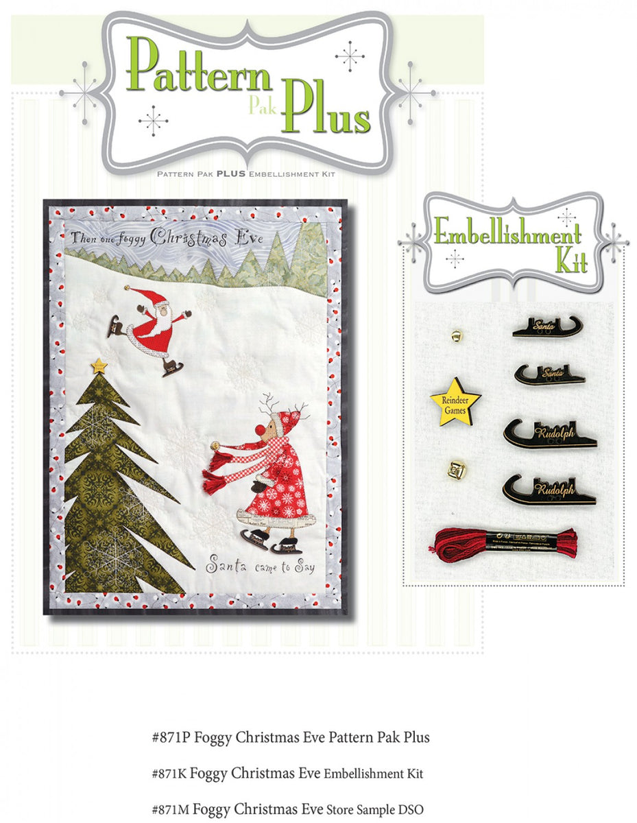 Foggy Christmas Eve Pattern Pak Plus Pattern – Quilting Books Patterns ...